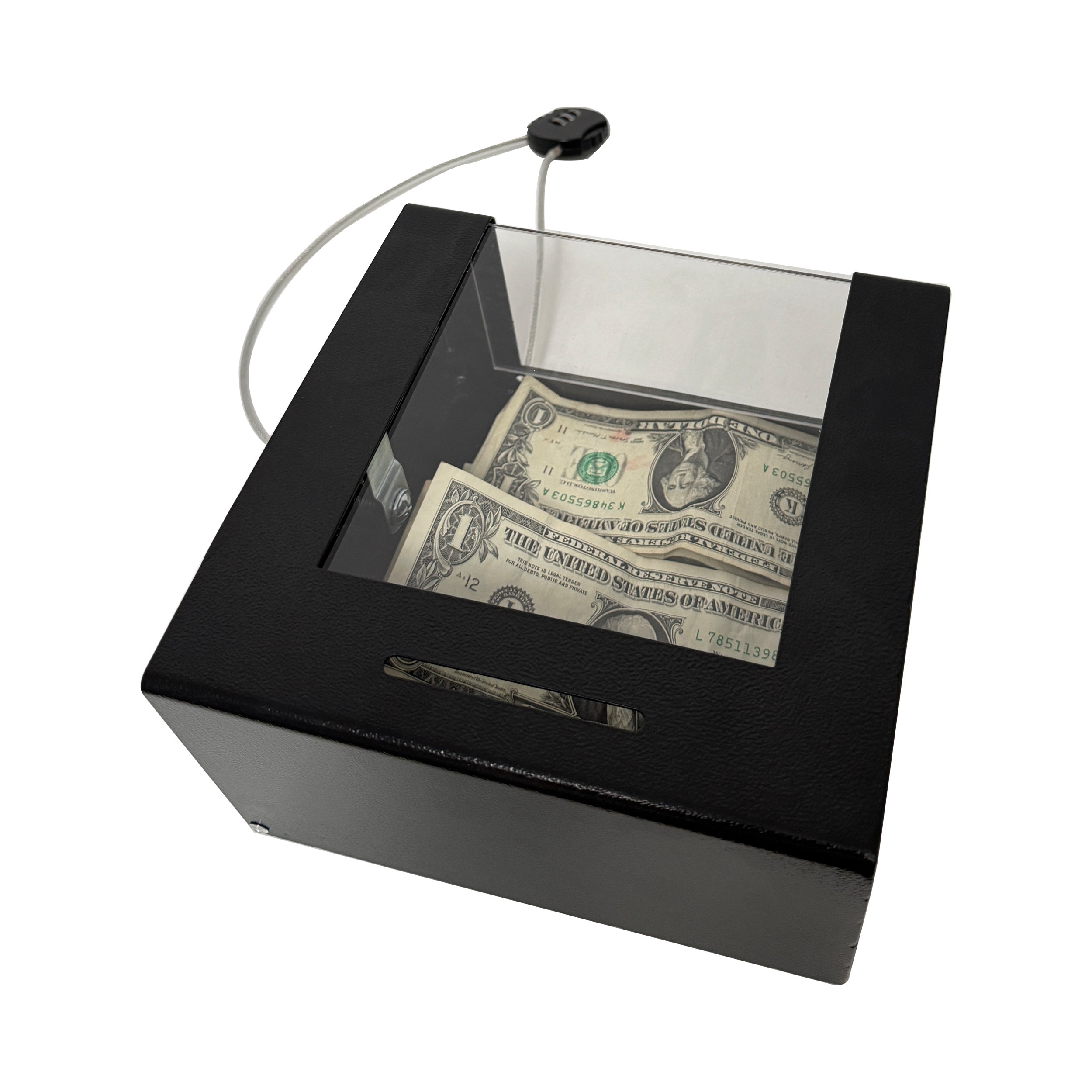 Rebrilliant Steel Locking Tip Box - Heavy-duty Secure Tip Jar With ...