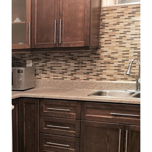 Mango Tile 0.5" x 1.5" Glass Mosaic Tile | Wayfair