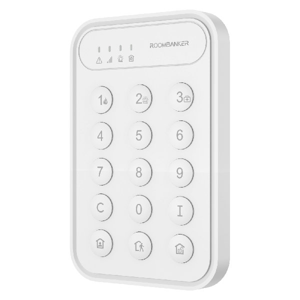 Roombanker Wireless Security Keypad with One-Click Arming/Disarming ...