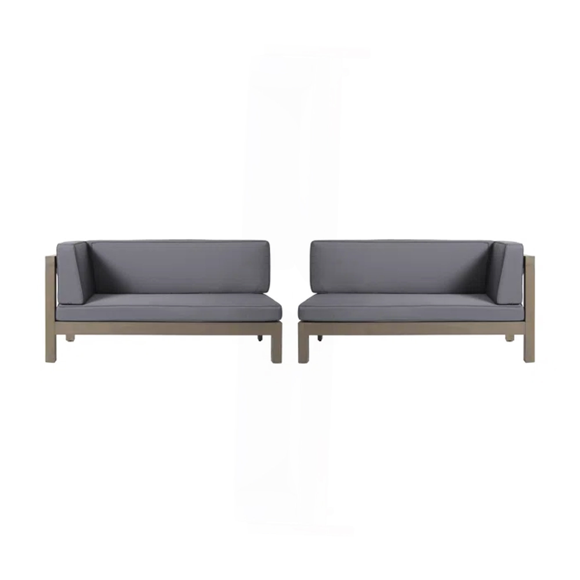 Gracie Oaks X-Back Left -Right Corner Bench Set | Wayfair