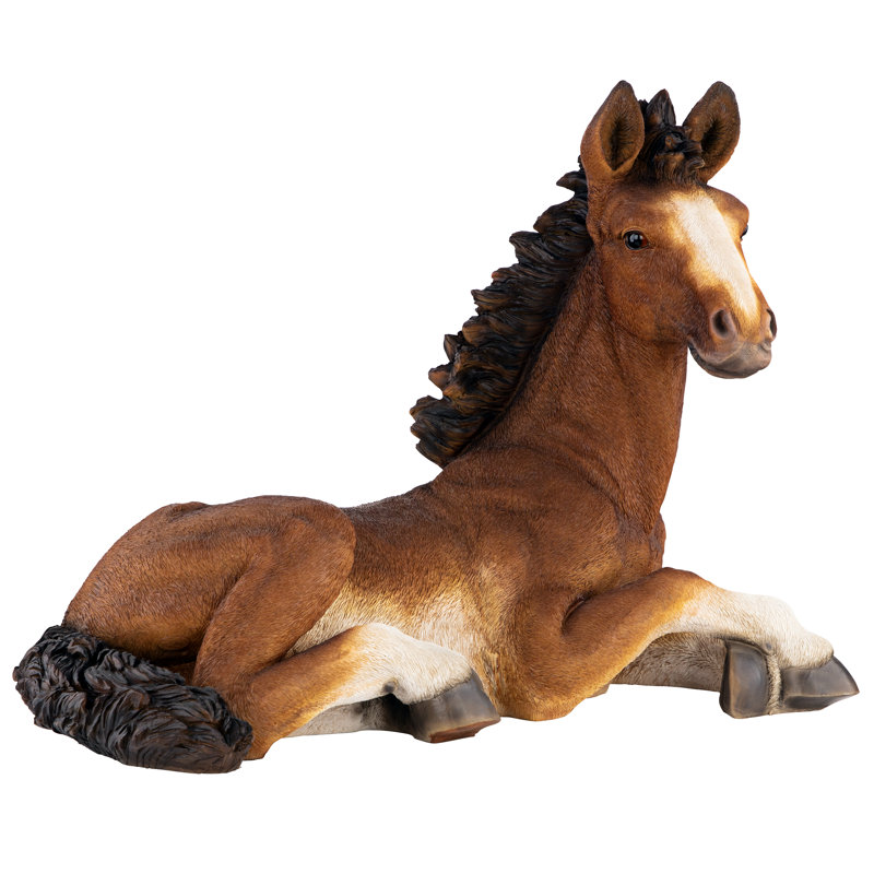 Design Toscano Relaxing Pony Garden Statue | Wayfair