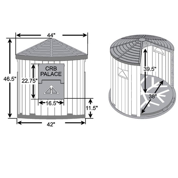 Dog Palace CRB Palace Premium Insulated Dog House & Reviews | Wayfair