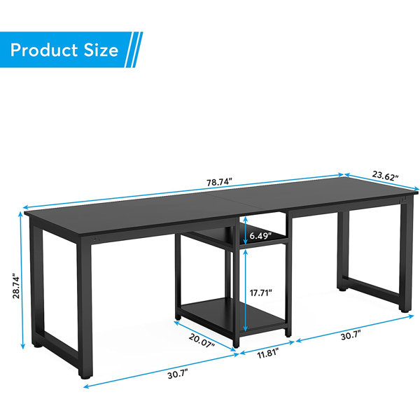 Ebern Designs Daneyah Metal Base Computer Desk & Reviews | Wayfair