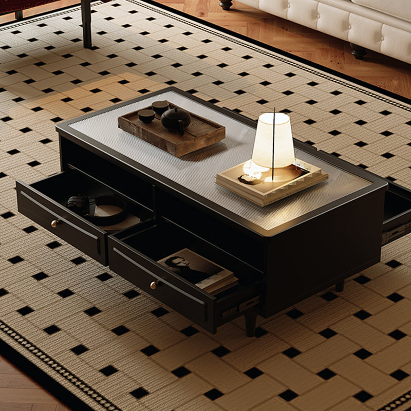 moonlight design American style black coffee table | Wayfair