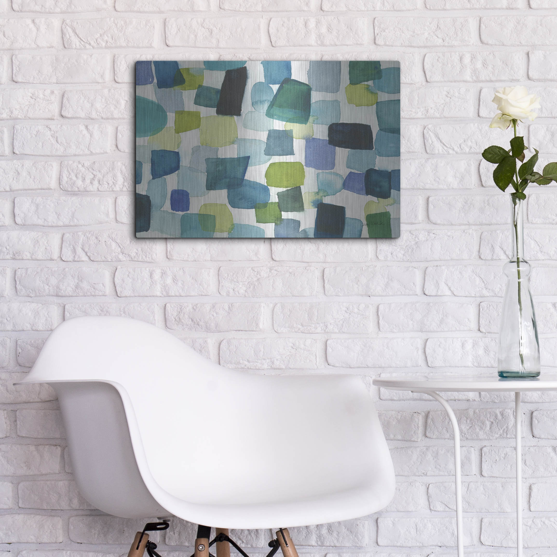 Wrought Studio™ 'Toggle Blocks' by Cheryl Warrick Metal Wall Art | Wayfair