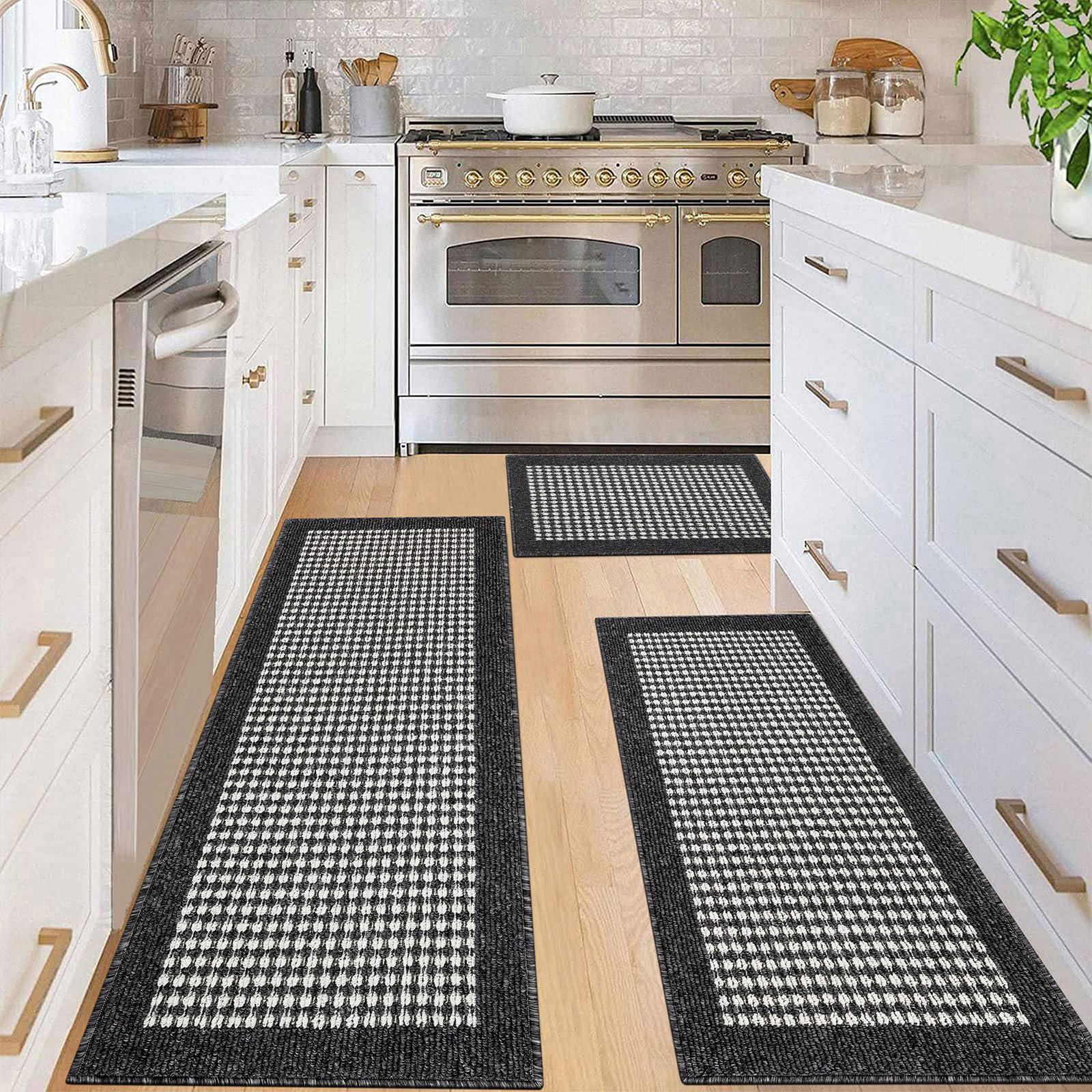 Latitude Run® 3D Lattice Kitchen Floor Rugs | Wayfair