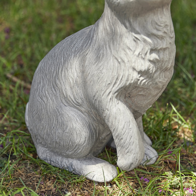 August Grove® 18"H MGO Sitting Rabbit Garden Statue | Wayfair
