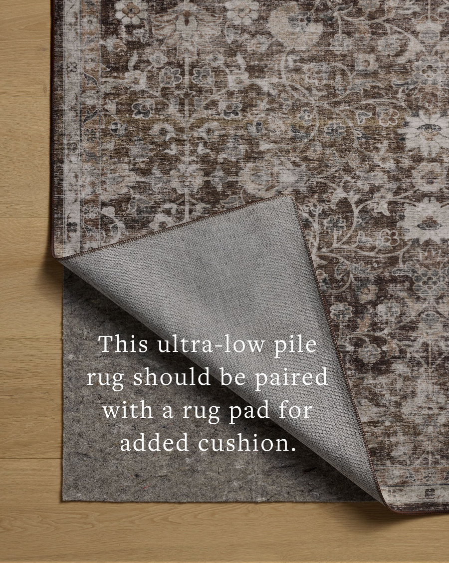 Amber Lewis x Loloi Machine Washable Josie Earth / Natural Area Rug ...
