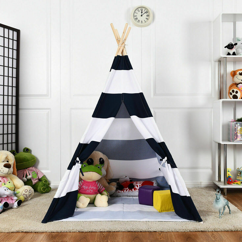 Costway Children's Triangular Play Tent with Carrying Bag & Reviews ...