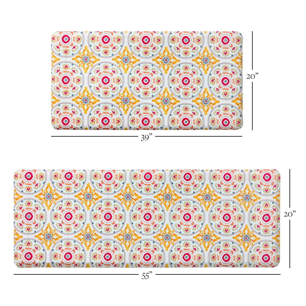 FIESTA Postiano Tiles Geo Textured Anti-Fatigue Comfort Non-Slip ...