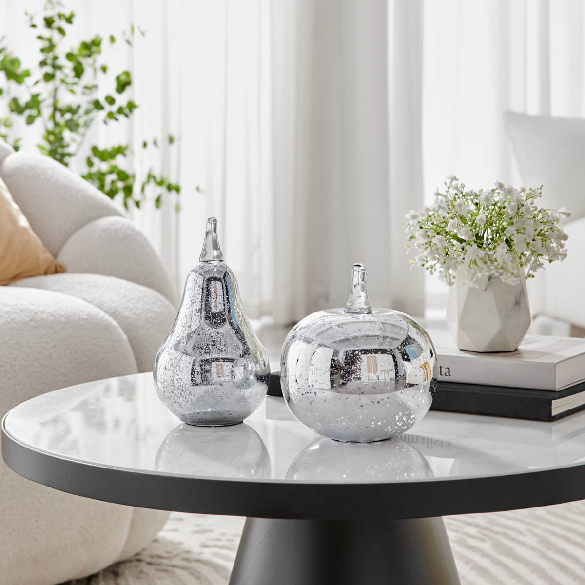 Wrought Studio™ Martarius 2 Piece Apple And Pear Decorative Accent ...