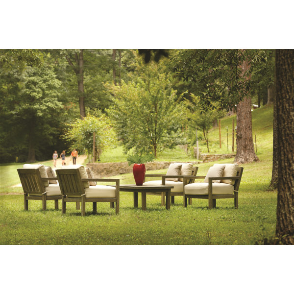 Summer Classics Club Outdoor Sunbrella Lounge Seating Group with ...