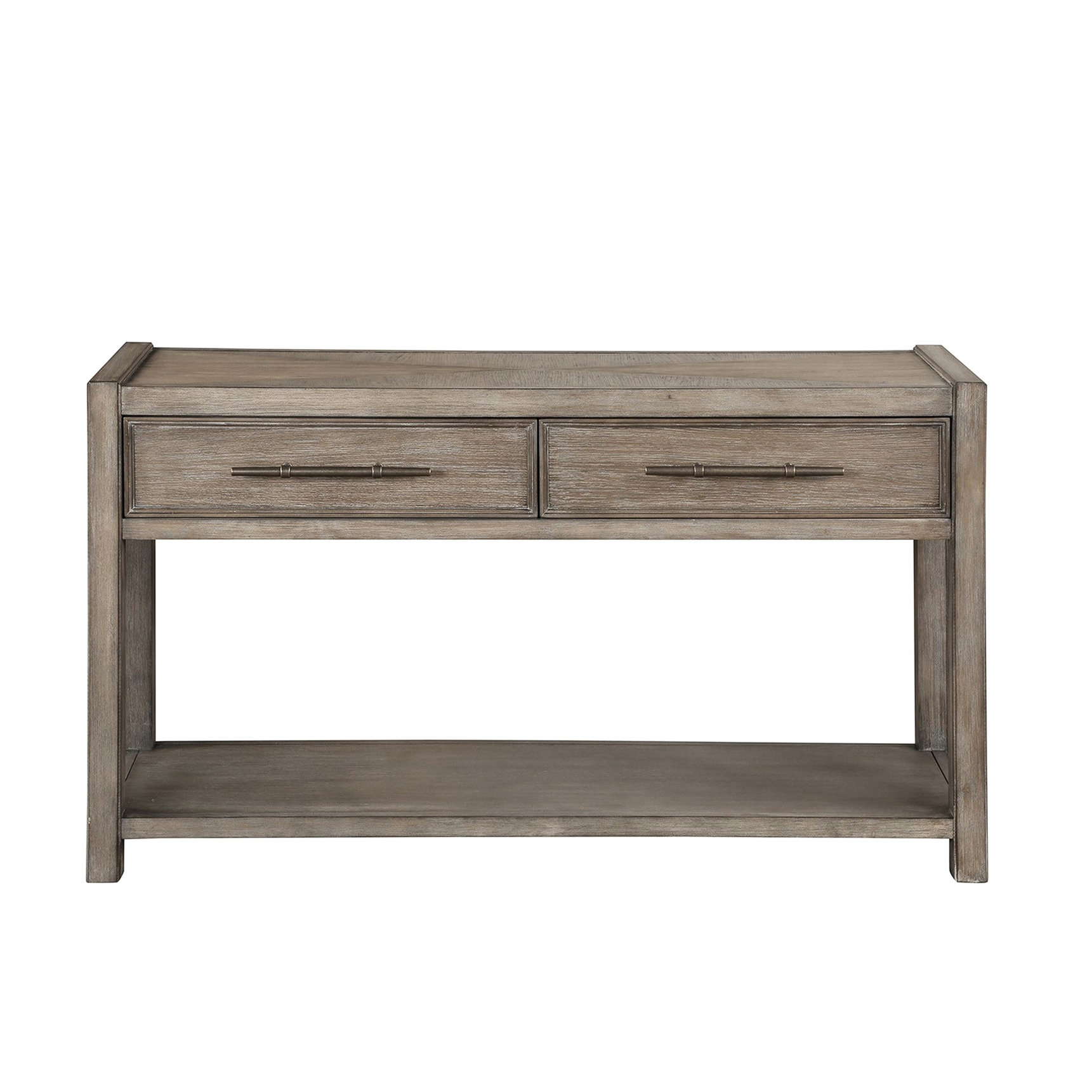 Hokku Designs Modern Transitional 54" Console Table, White Oak, No ...
