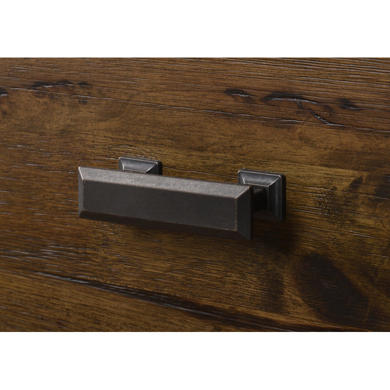 Loon Peak® Keslie Brown Panel Bedroom Set Special King 6 Piece: Bed ...