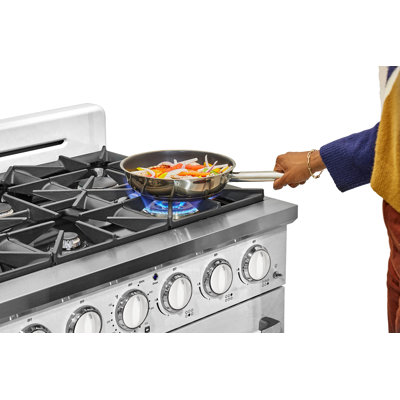 Unique Classic Retro 36" 6-Burner 5.2 cu. ft. Freestanding Gas Range ...