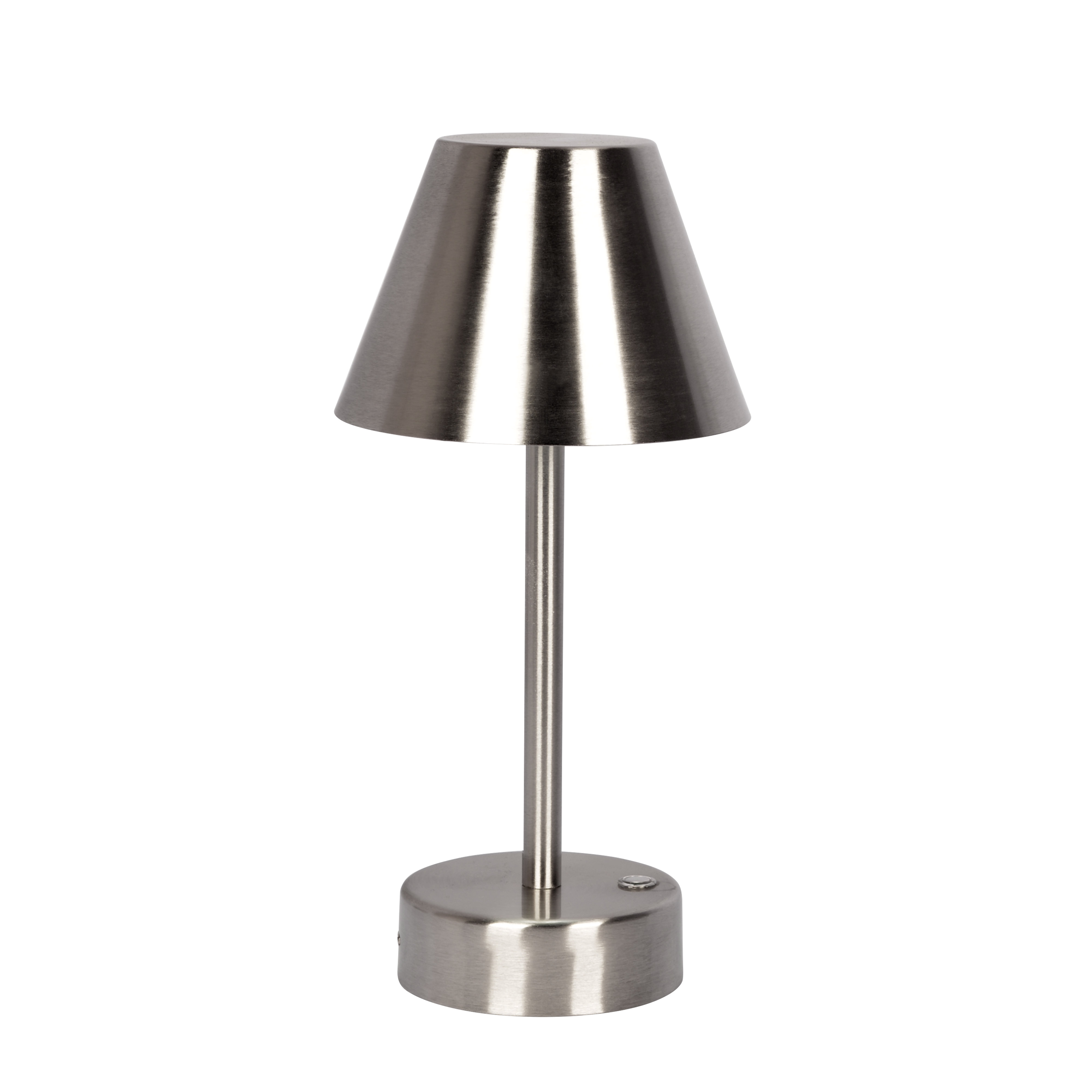 Wrought Studio Elegance Rechargeable LED Table Lamp Brushed Nickel LED ...