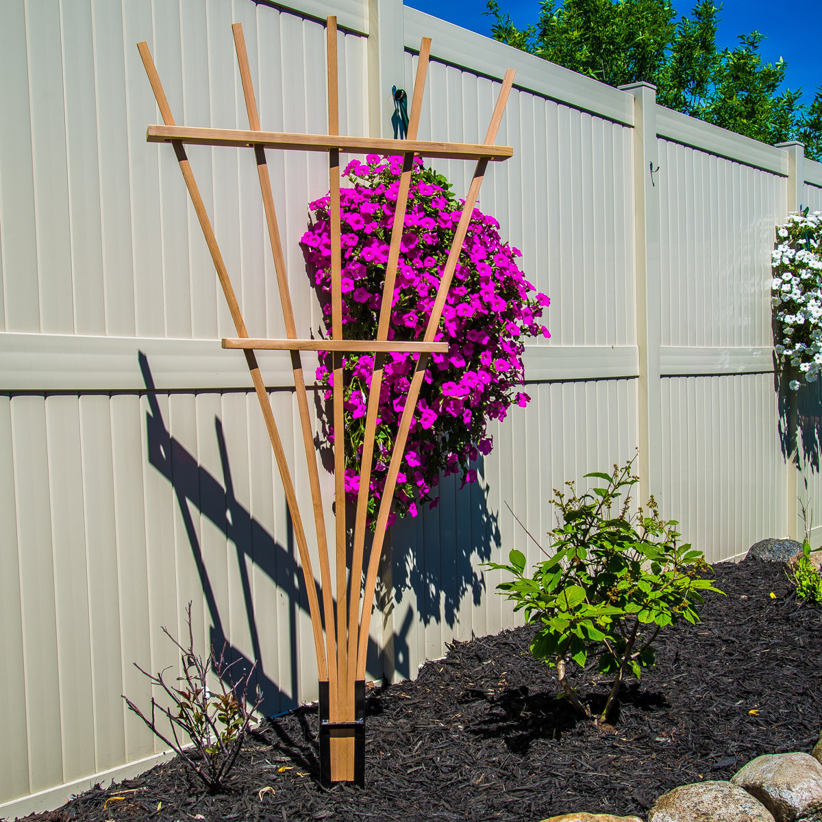 Arlmont & Co. Espinoza Expandable Wood Fan Trellis & Reviews | Wayfair