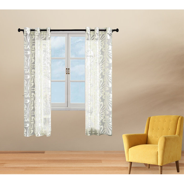 Winston Porter Frangiamore Sheer Curtain Pair | Wayfair