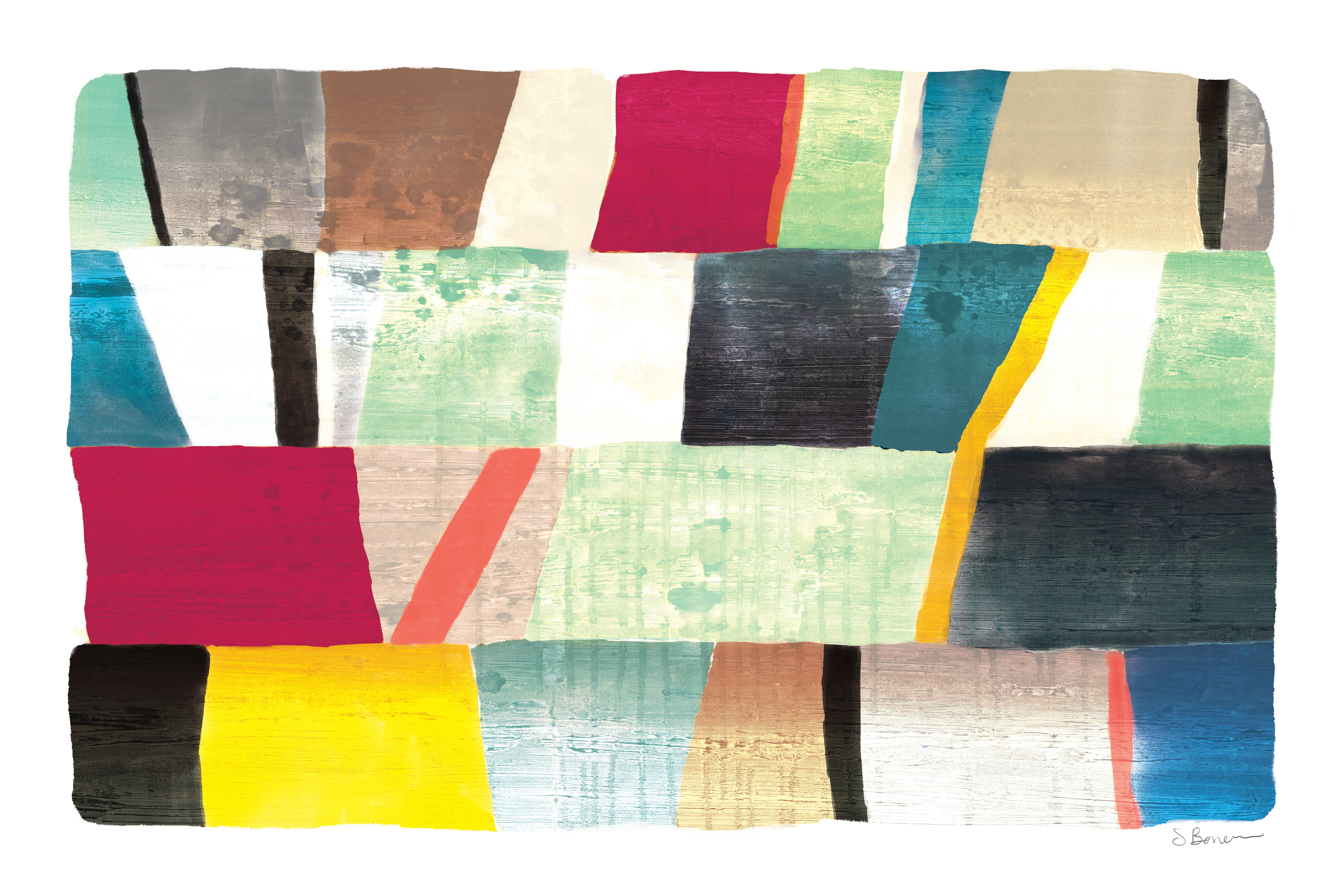Metro Lane Abstract Shapes - Wrapped Canvas Art Prints | Wayfair.co.uk