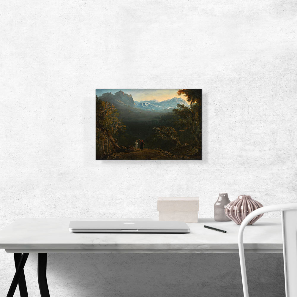 ARTCANVAS Edwin And Angelina Or The Hermit On Canvas by John Martin ...
