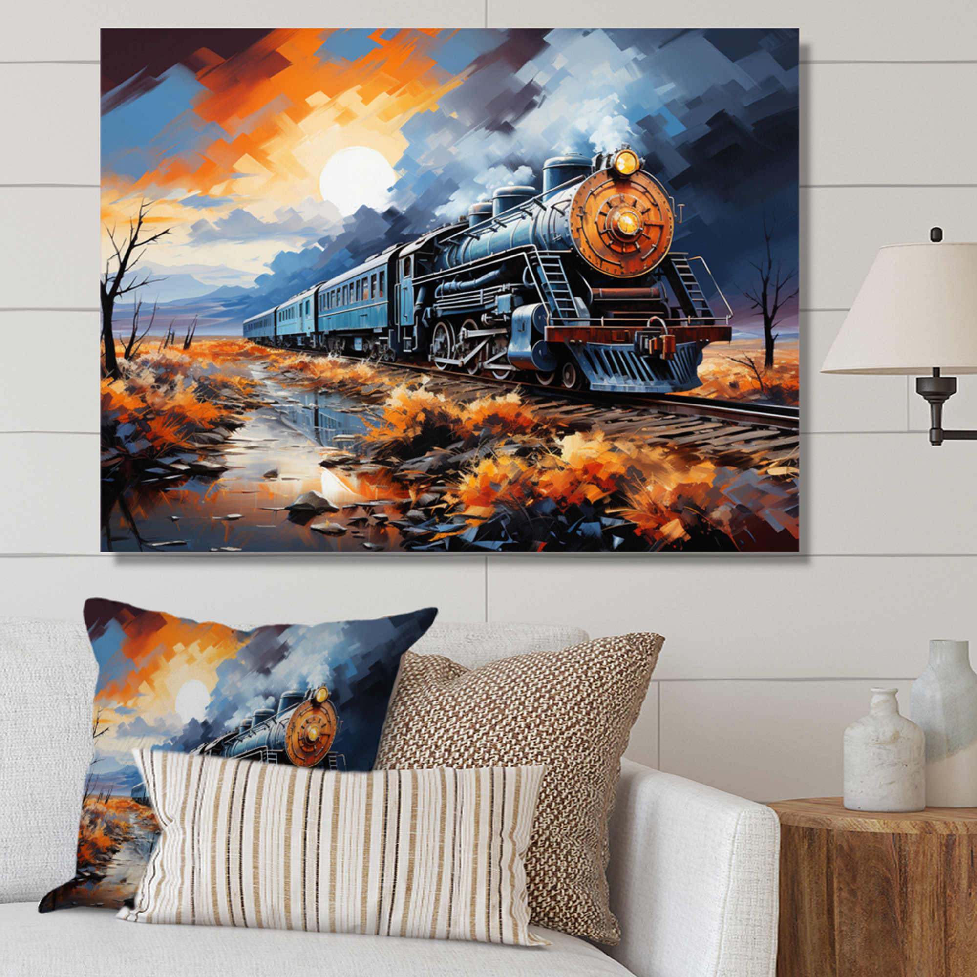 Latitude Run® Abstract Train Sublime Landscapes II On Canvas Print ...