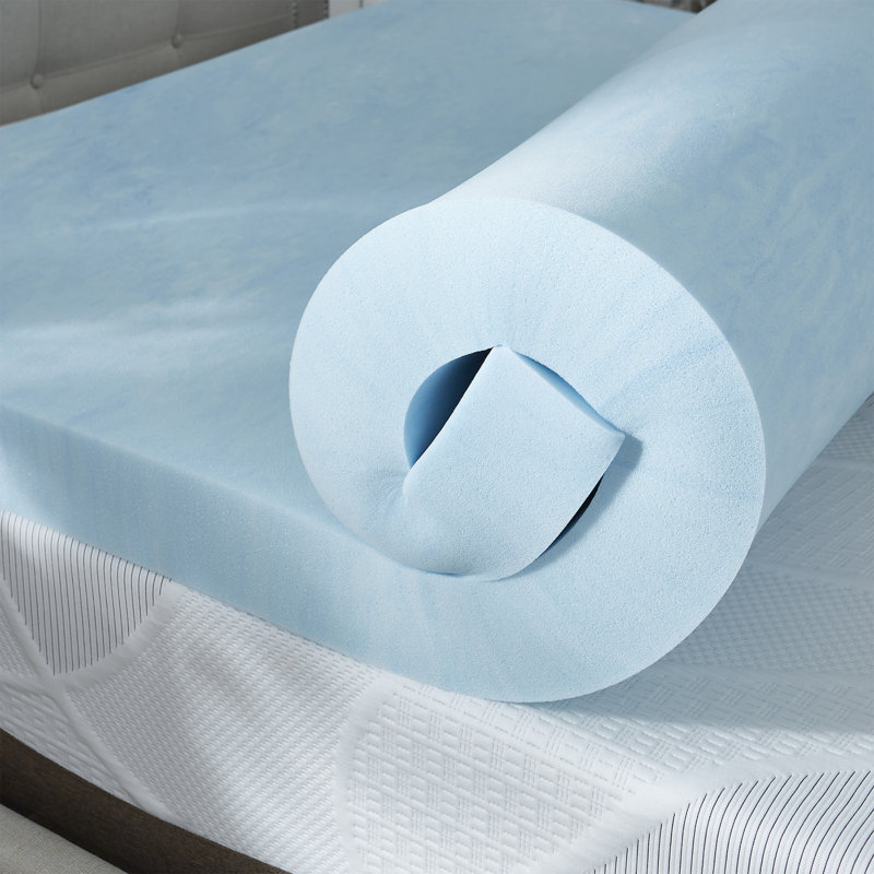 The Twillery Co.® Hassinger 4'' Firm Gel Memory Foam Mattress Topper ...