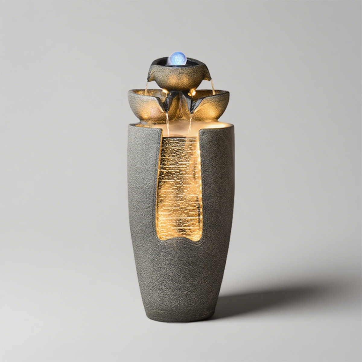 Everly Quinn Modern Fiberglass - Stone Powder Irregular - Shaped Water ...