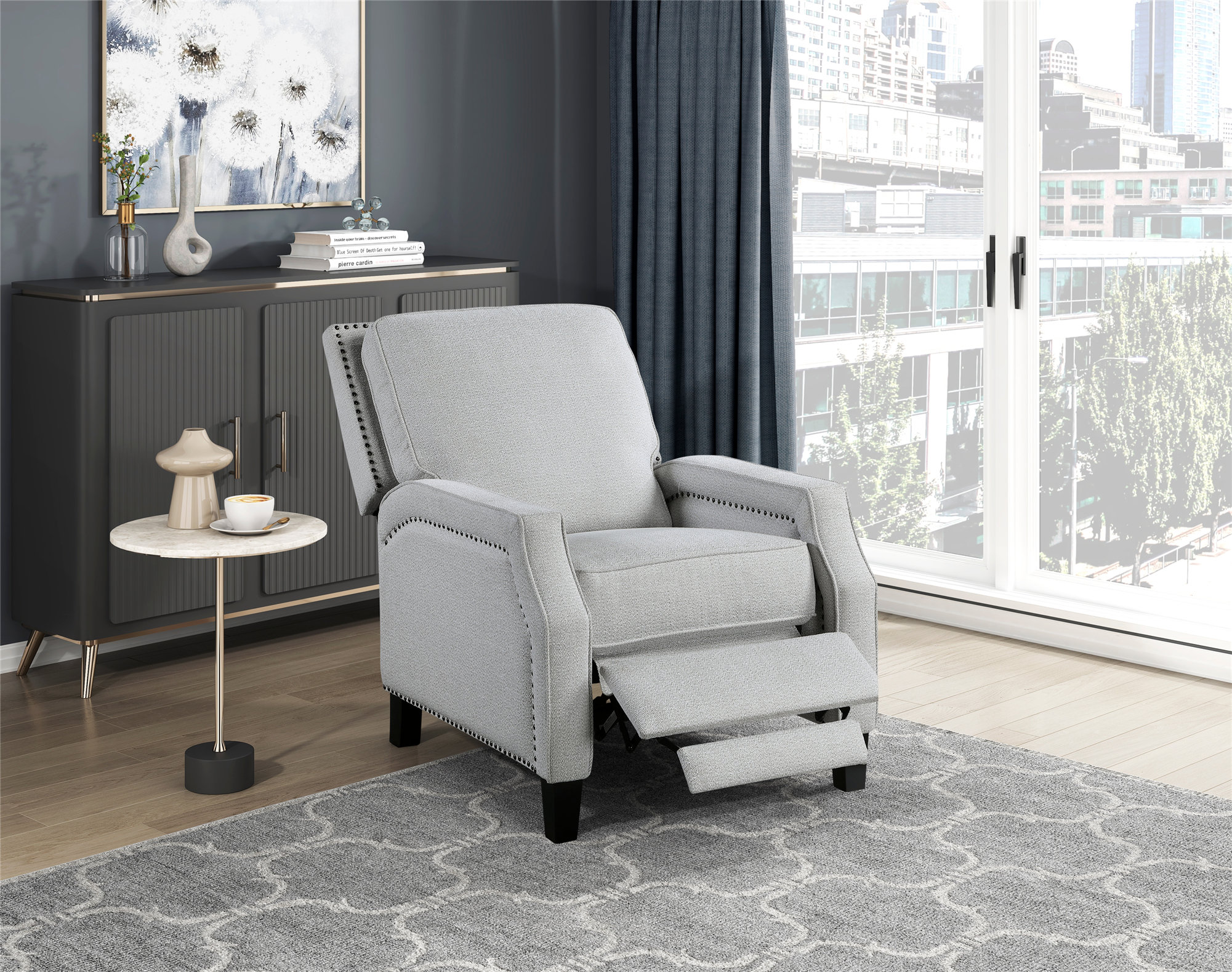 Lark Manor™ Transitional Style Chair, Living Room Armchair, Accent ...