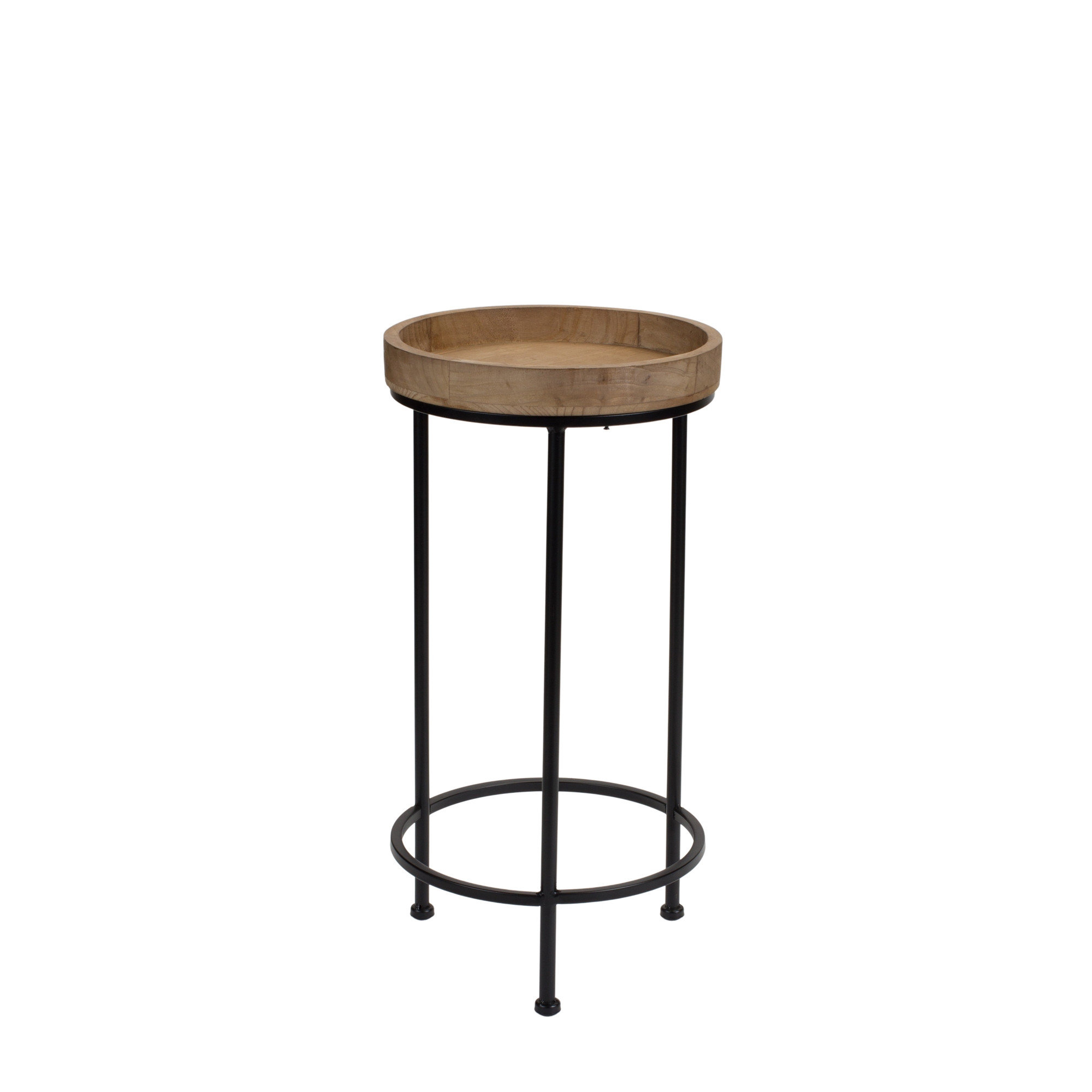 17 Stories Lefancy Set of Three 29" Round End Tables | Wayfair