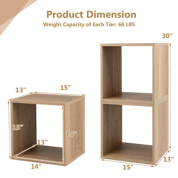 Winston Porter Kalayla 15" H x 15 " W Cube Bookcase | Wayfair