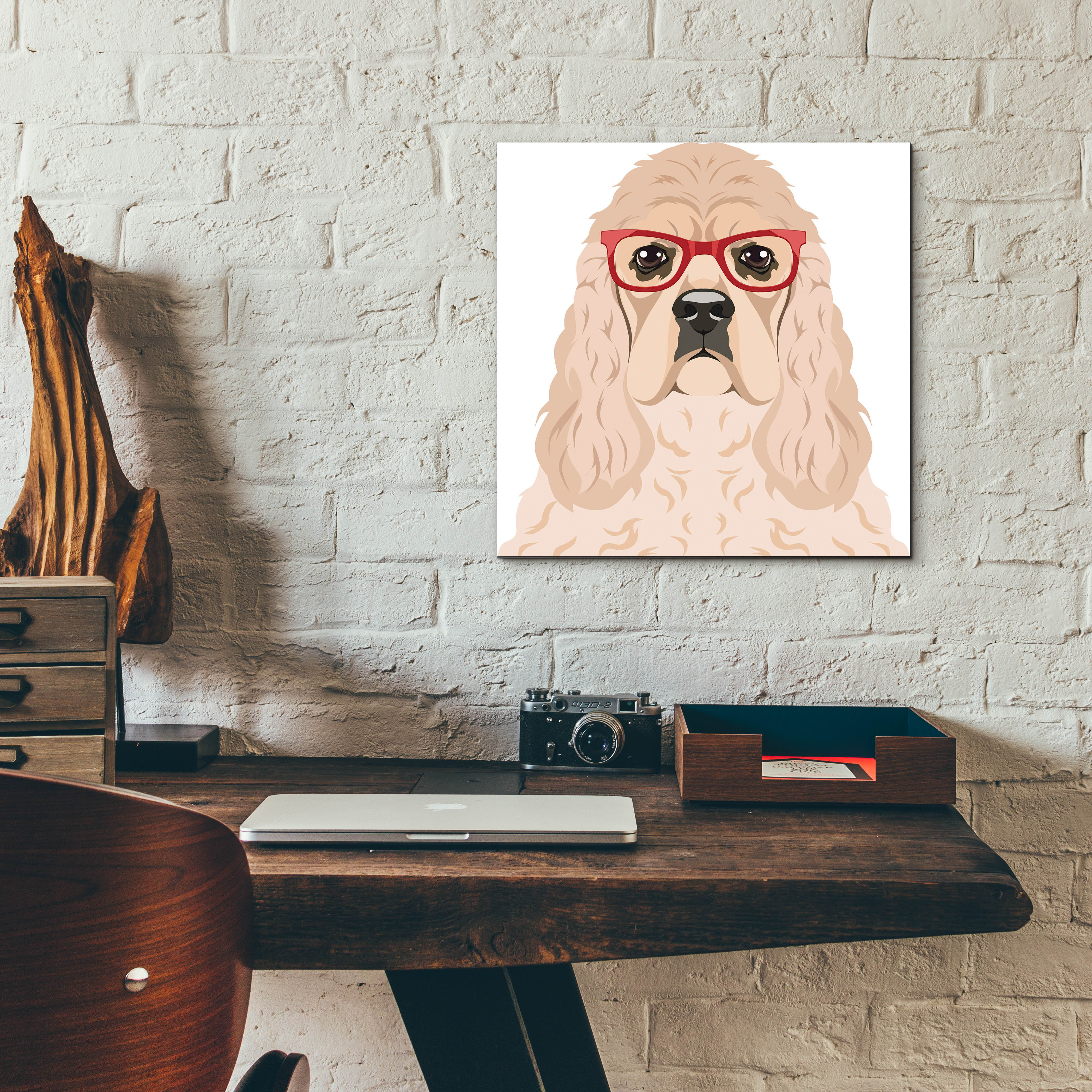 Trinx American Cocker Spaniel Wearing Hipster Glasses' by Furbaby ...