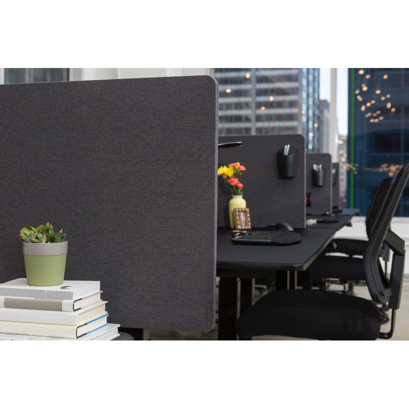 Luxor Reclaim Fabric 1 Panel Desk Partition | Wayfair