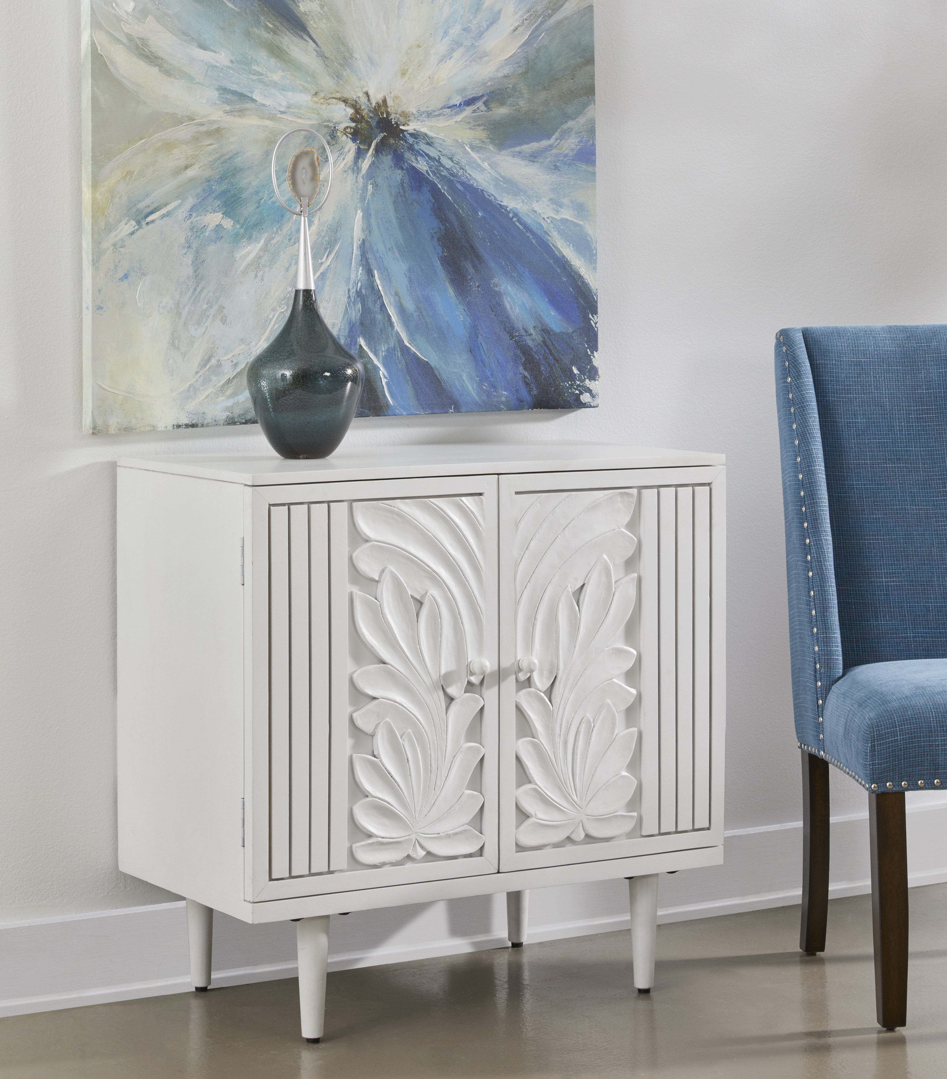 Lark Manor Frannie White Two Door Cabinet - Wayfair Canada