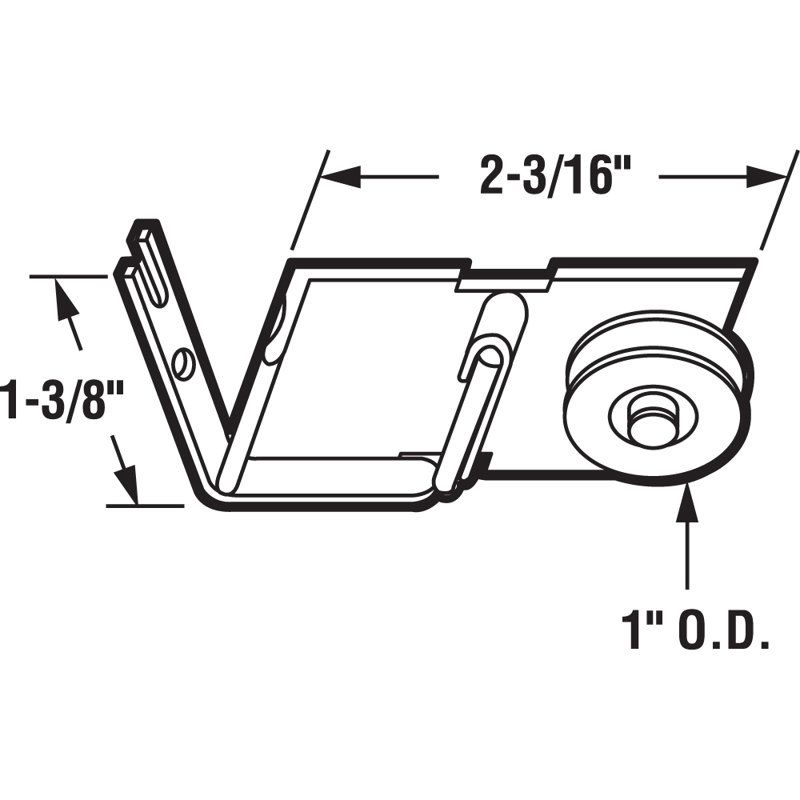 Prime-Line Screen Door Tension Spring with Roller, 1 in. Diameter Steel ...