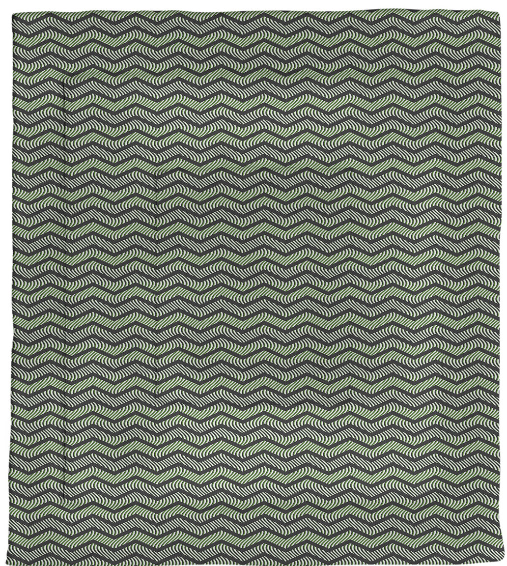 ArtVerse Rhonda Cheval Wavy Chevrons Microfiber Single Reversible ...