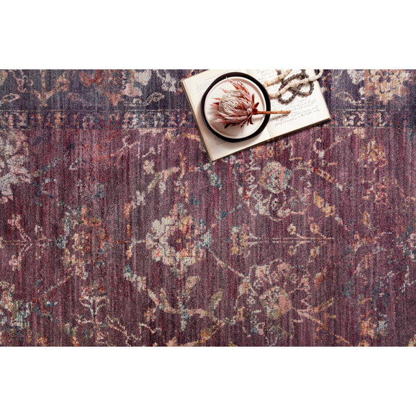 Lark Manor™ Febbas Oriental Purple Area Rug & Reviews | Wayfair