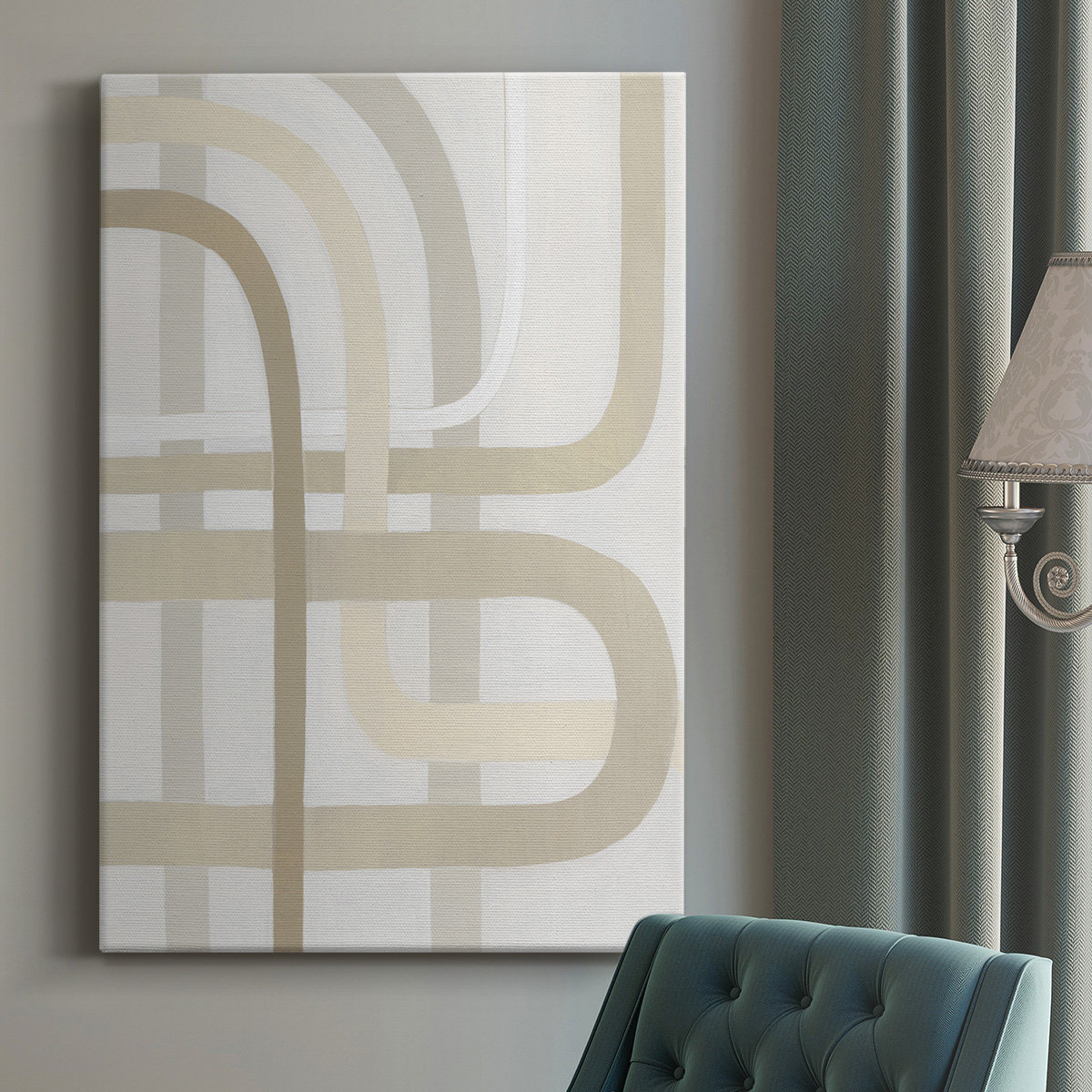 Ivy Bronx Loops & Weaves II - Wrapped Canvas Painting | Wayfair