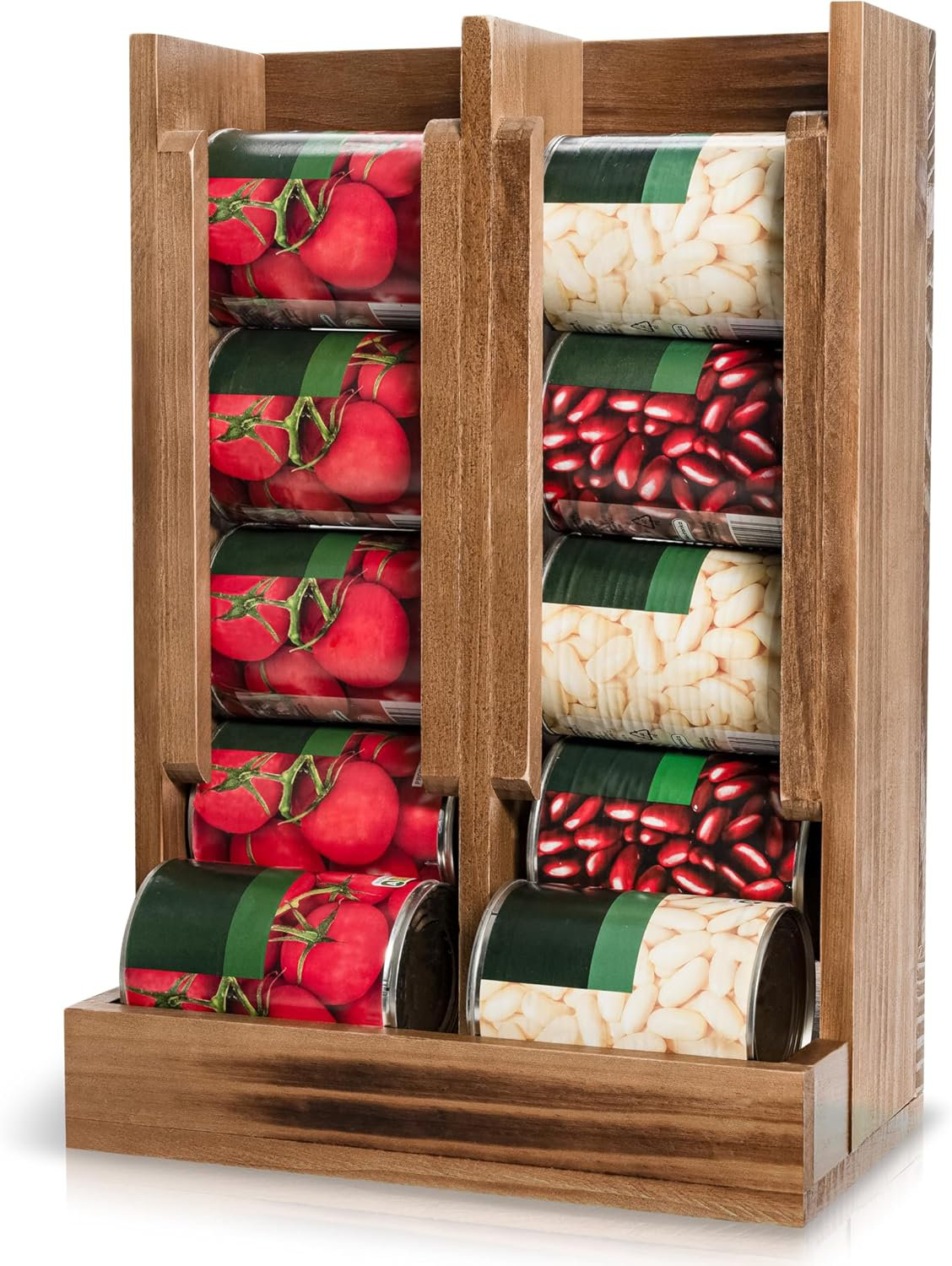 Millwood Pines Wooden Pantry Can Organizer - First In First Out Can ...