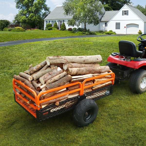 VEVOR Heavy-Duty 1500 lbs ATV Dump Trailer – 15 Cu. Ft. Tow-Behind ...