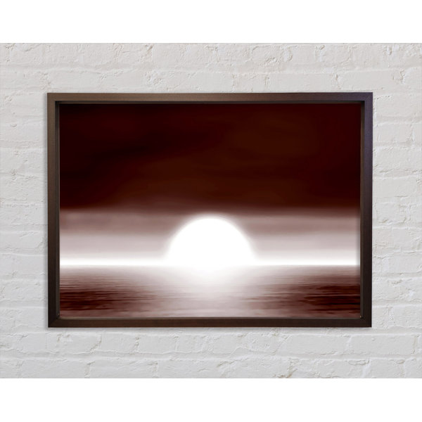 Ebern Designs Chocolate Horizon - Single Picture Frame Print on Canvas ...