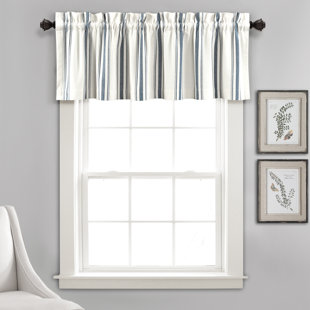 Striped Valances & Kitchen Curtains You'll Love | Wayfair