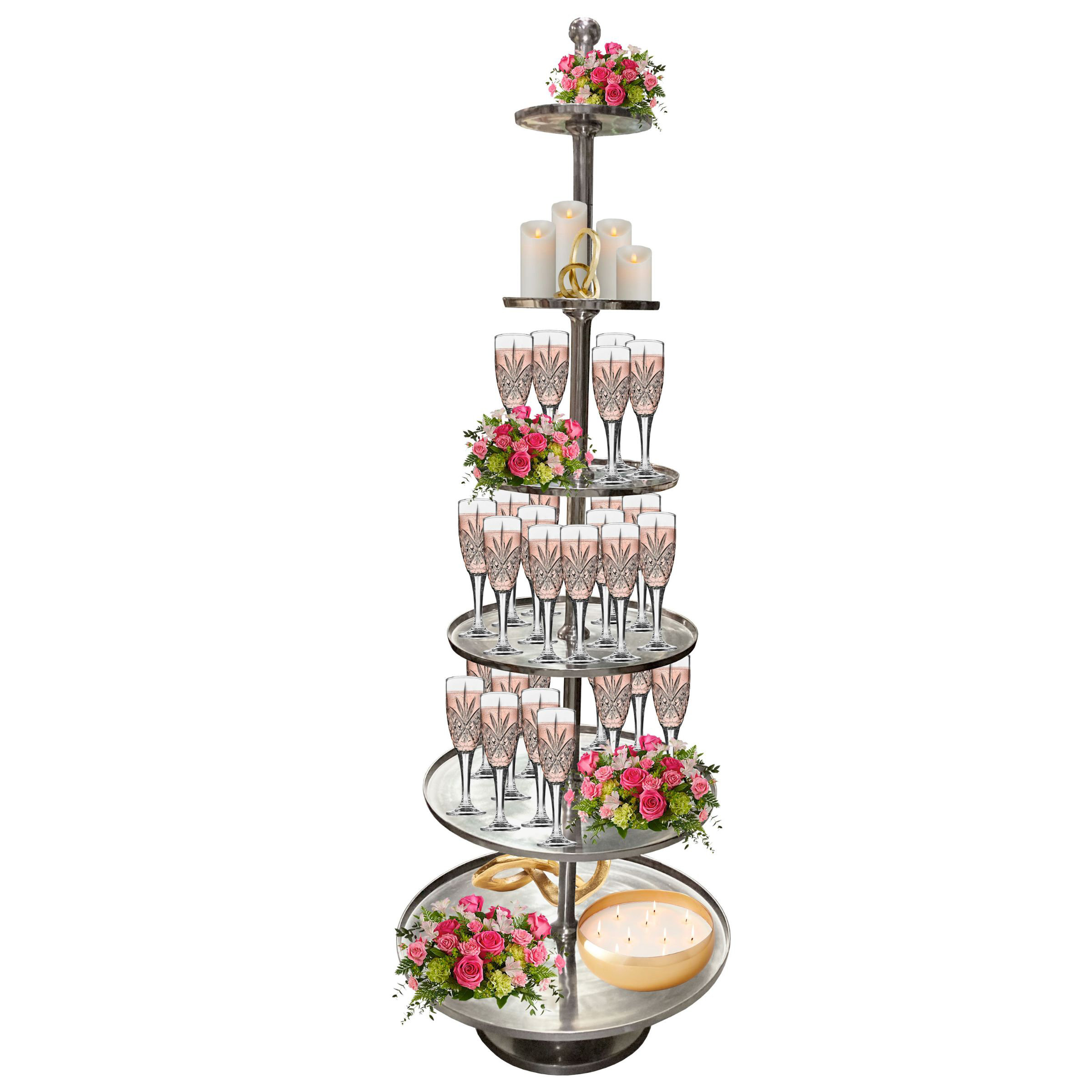 Godinger Silver Art Co Morgan Round 6 Tiered Display | Wayfair