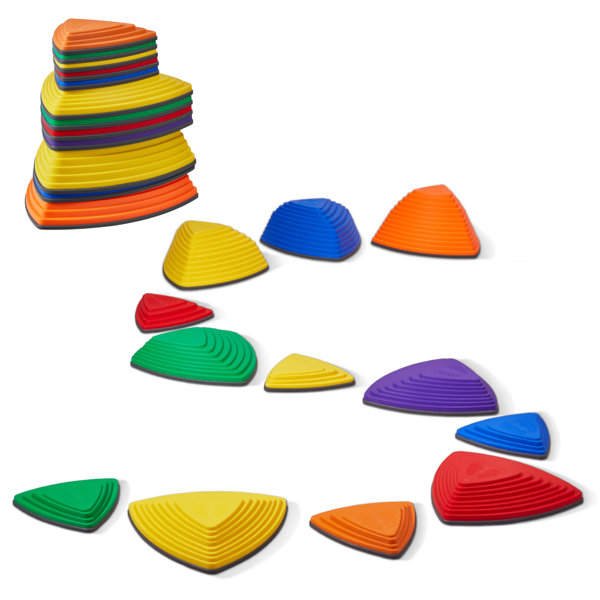 Arlmont & Co. Kids Balance Stepping Stones Sensory Obstacle Course 12 ...