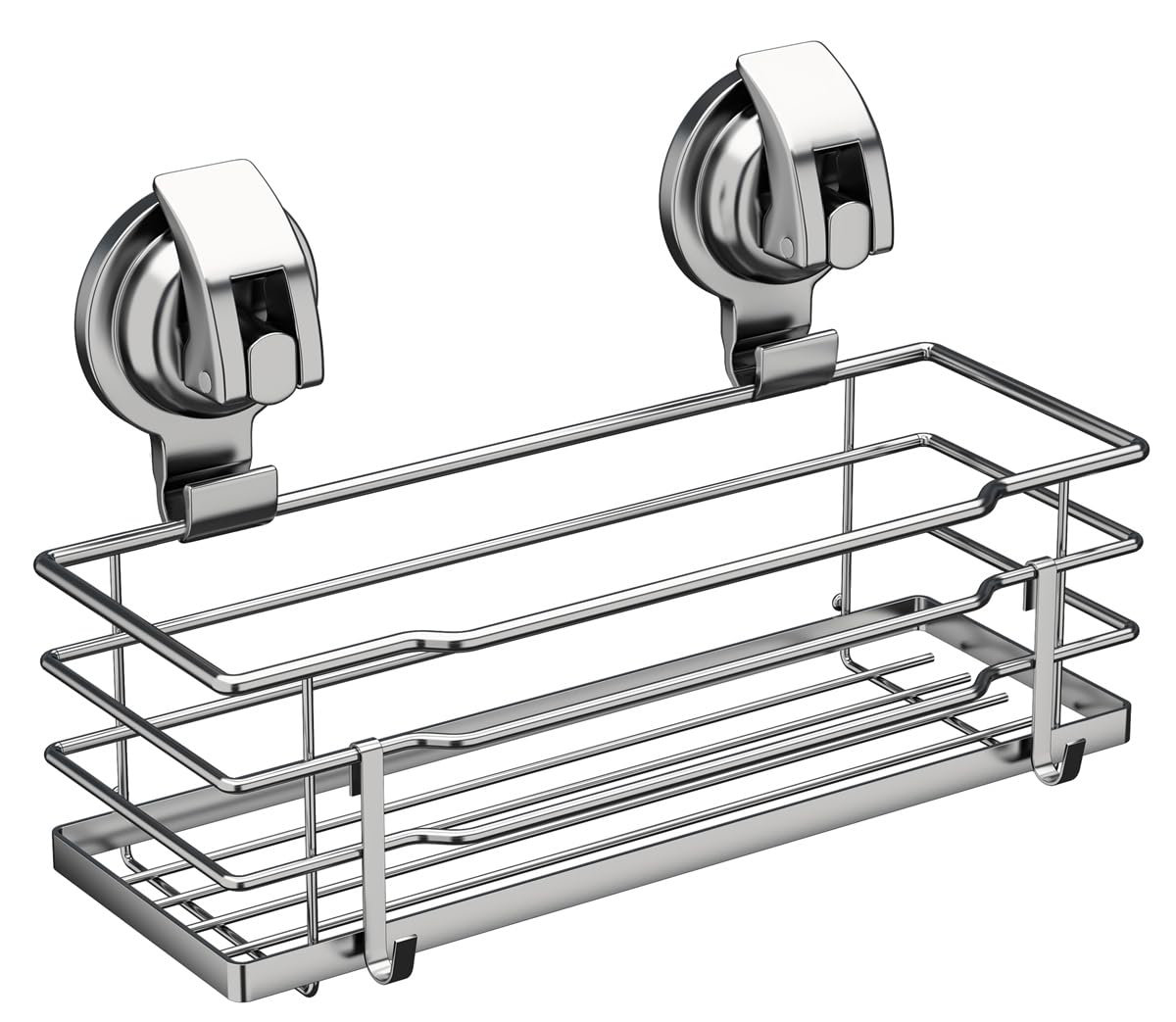 Latitude Run® 304 Stainless Steel Shower Rack With Hooks For Razors And ...