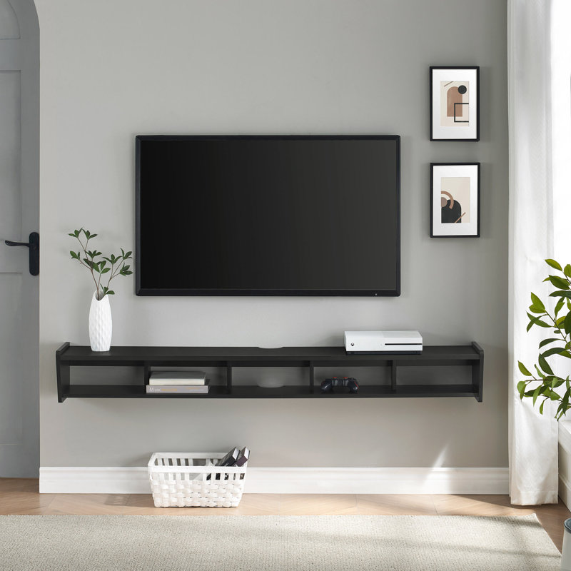 Wade Logan® Arveer 65" Floating Open Storage Wall Mounted TV Stand for ...