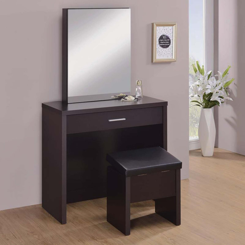 Latitude Run® 3-Piece Vanity Set With Sliding Mirror | Wayfair