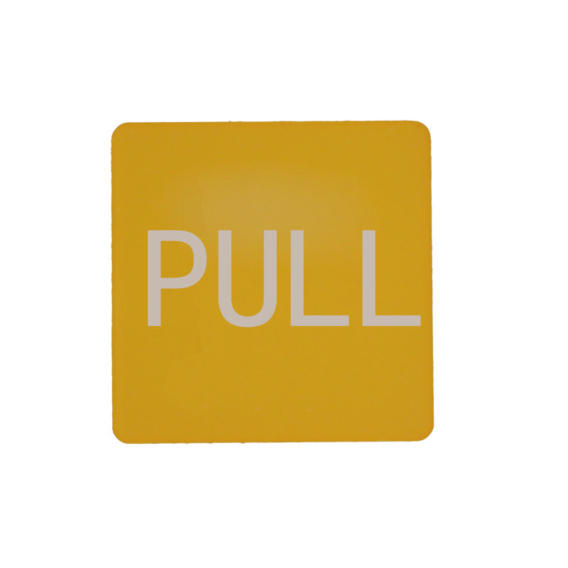 FixtureDisplays Yellow Door Sign PULL Door Direction Signage Public ...