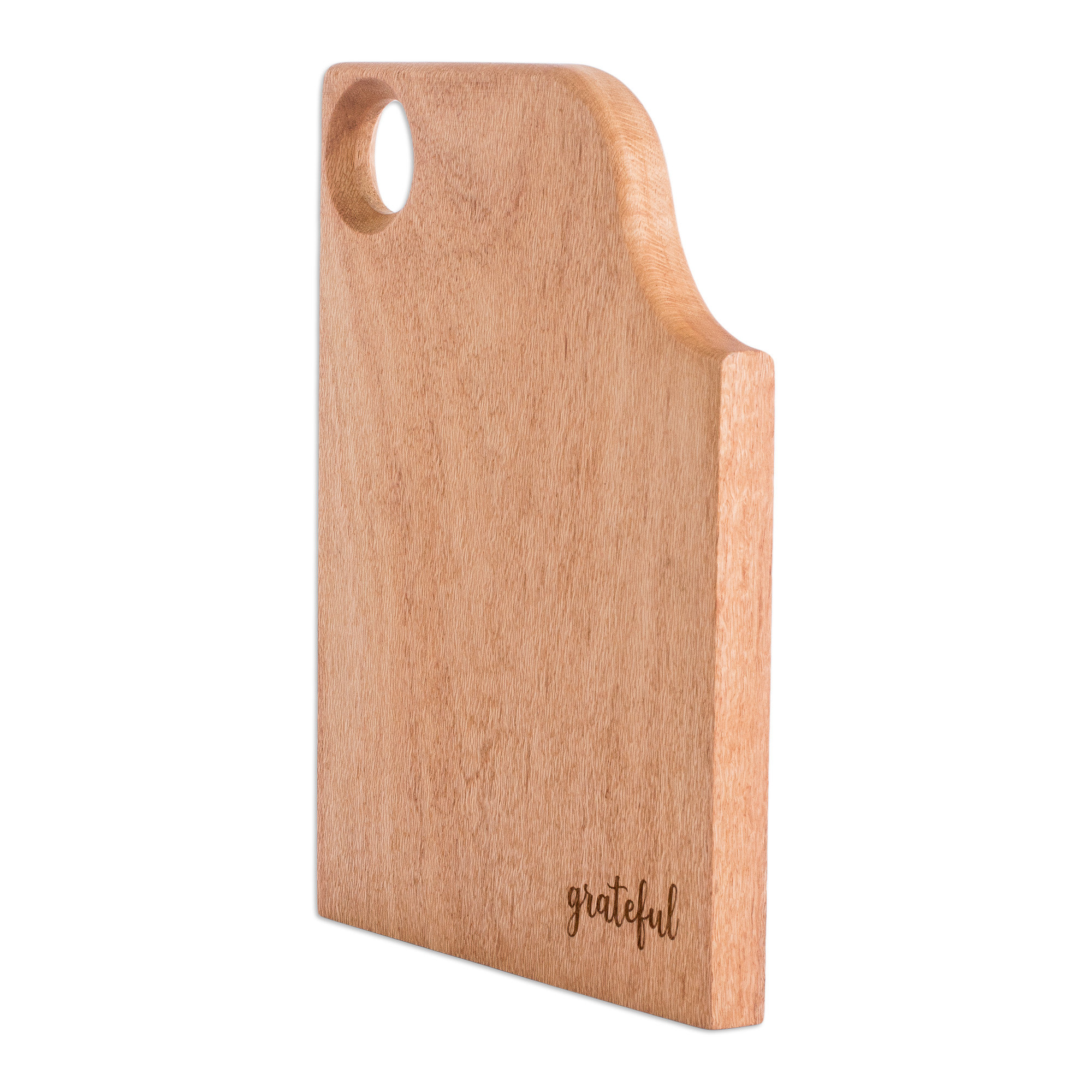 Loon Peak® Jaquenette Handmade Vibrant Delicacies Wood Cutting Board ...