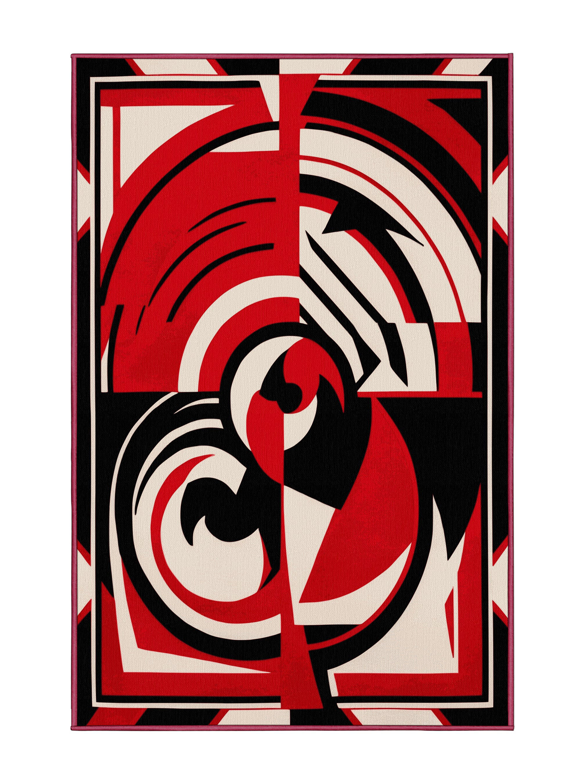 Wrought Studio™ Obsidian Flame Rug | Wayfair