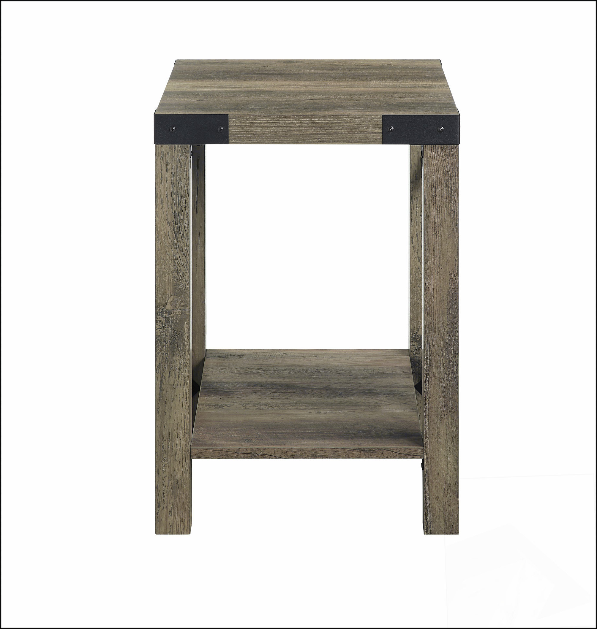 Ophelia & Co. Abiram Rustic Oak Finish End Table Modern End Table ...